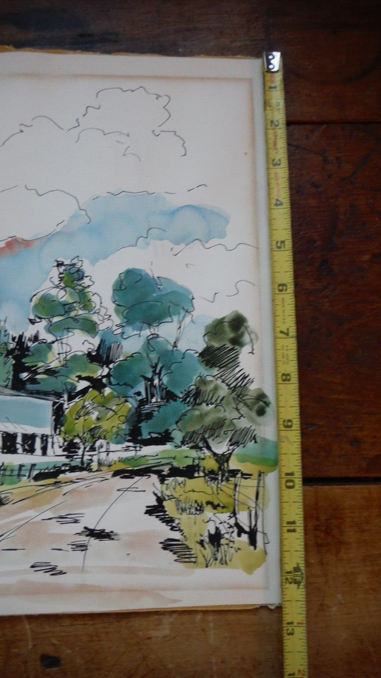 Vintage Philip Jamison Signed West Chester PA "Frank's Barn" Watercolor ...