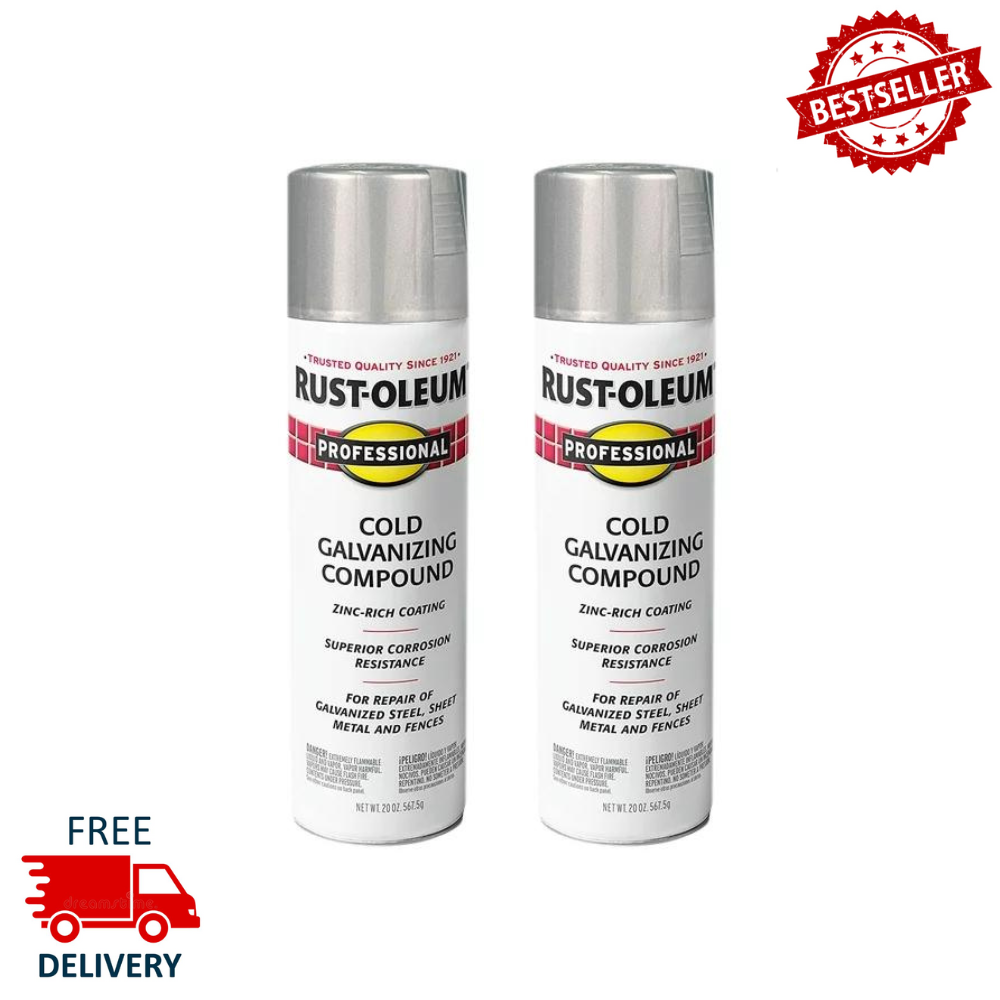 Rust-Oleum Professional Cold Galvanizing Compound Spray Paint 20 oz ...