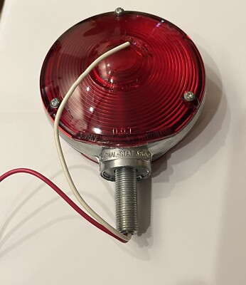 Signal-Stat Cyclostat 2 ~ Dual Face Red (both sides) Metal Turn Signal ...
