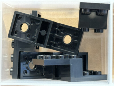LEGO Parts - Black Bracket 5 x 2 x 1 1/3 with 2 Holes - No 11215 - QTY ...