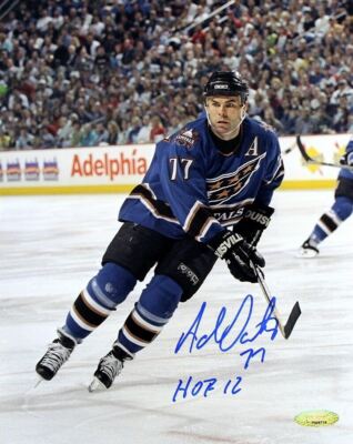 Adam Oates Signed Washington Capitals 8x10 Photo Insc HOF 12 Blue ...