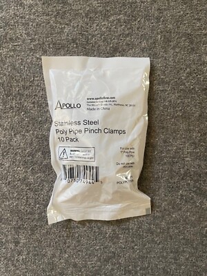 Apollo 1” Stainless Steel Poly Pipe Pinch Clamps- 10 pack | eBay