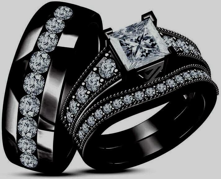 Black trio wedding sets | Beachweddingtips.com