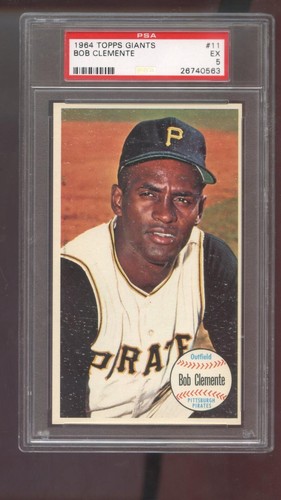1964 Topps Giants #11 Bob Clemente Roberto Clemente PSA 5 Graded ...