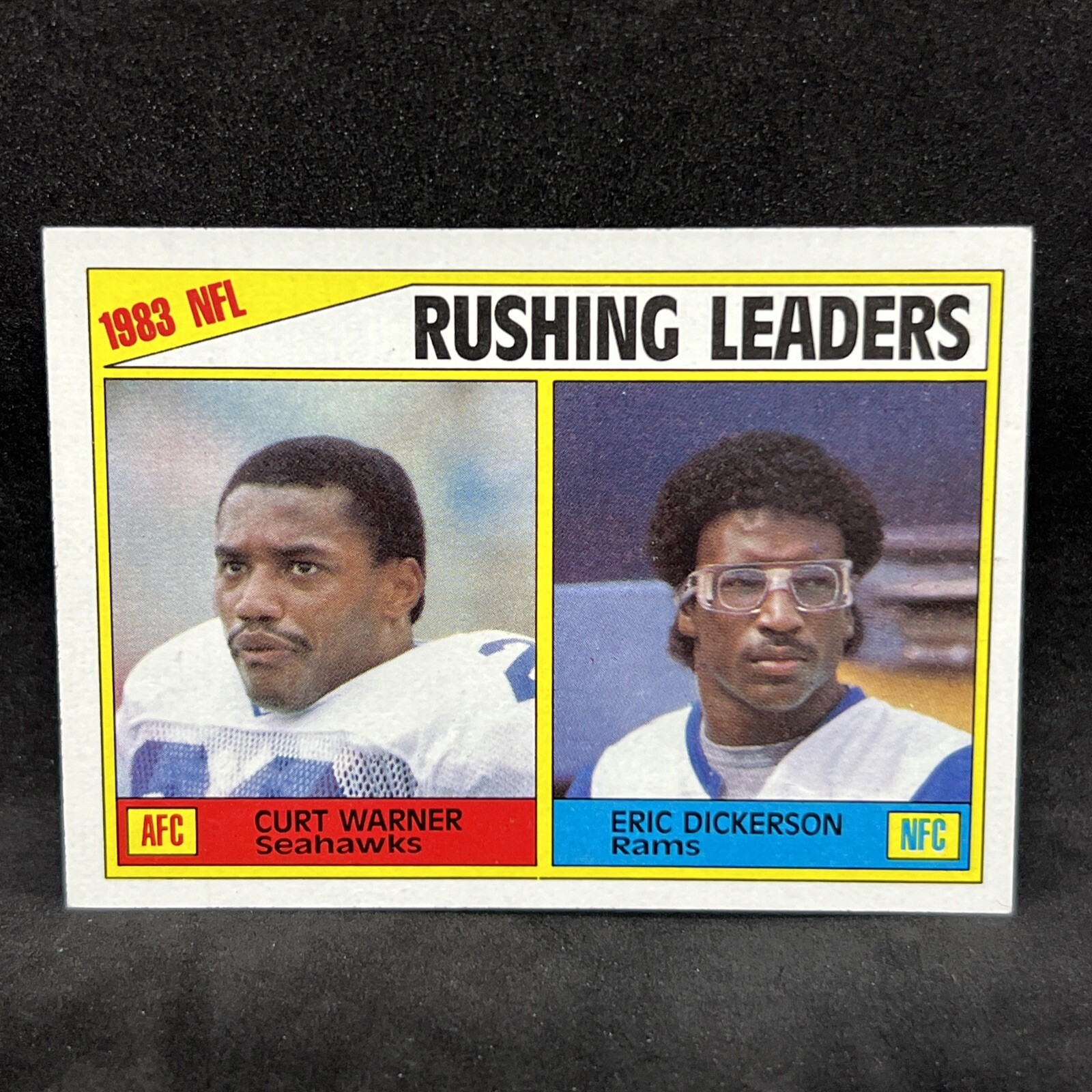 1984 Topps NFL Rushing Leaders 204 Curt Warner Eric Dickerson | eBay