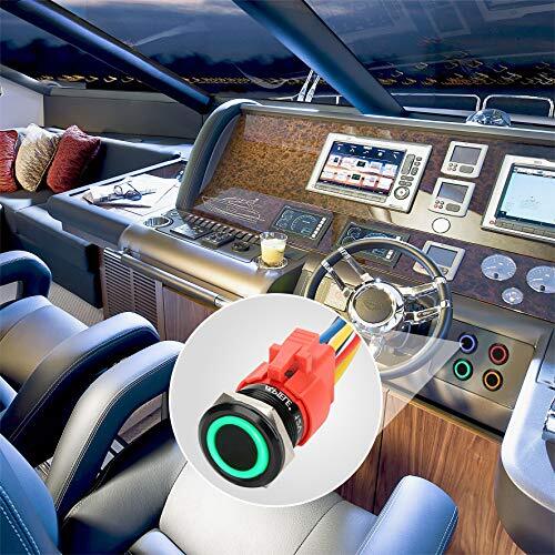 10 Amp 22mm Latching Push Button Switch 12v Angel Eye Led Waterproof ...