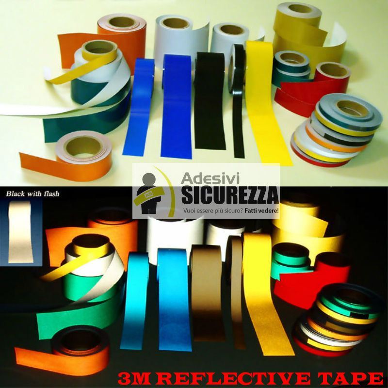 3M™ Scotchlite type 580 Reflective vinyl Tape 8 colors range 1"/2" x ...