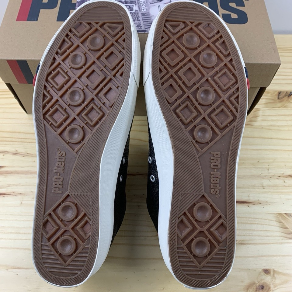 Pro Keds Shoes Mens 11 Black Leather Royal Lo Retro Basketball Preppy ...