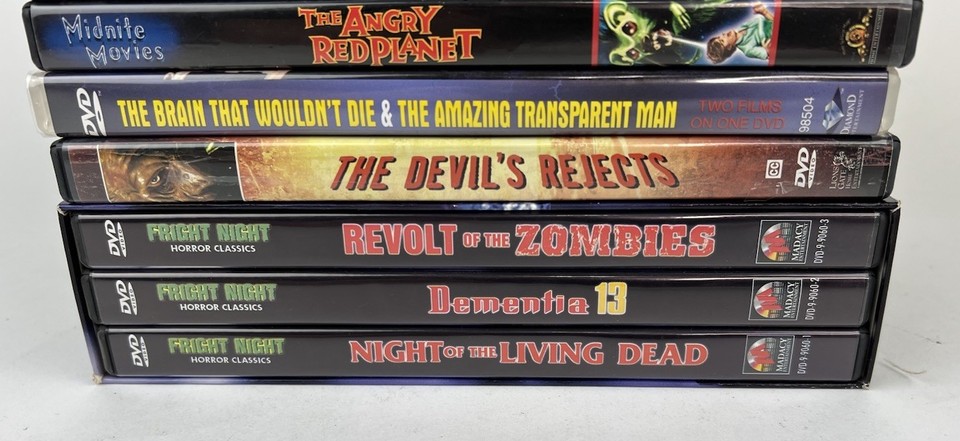 Lot Of 14 Cult Classic Obscure Horror DVD Films Movies In 9 Cases ...