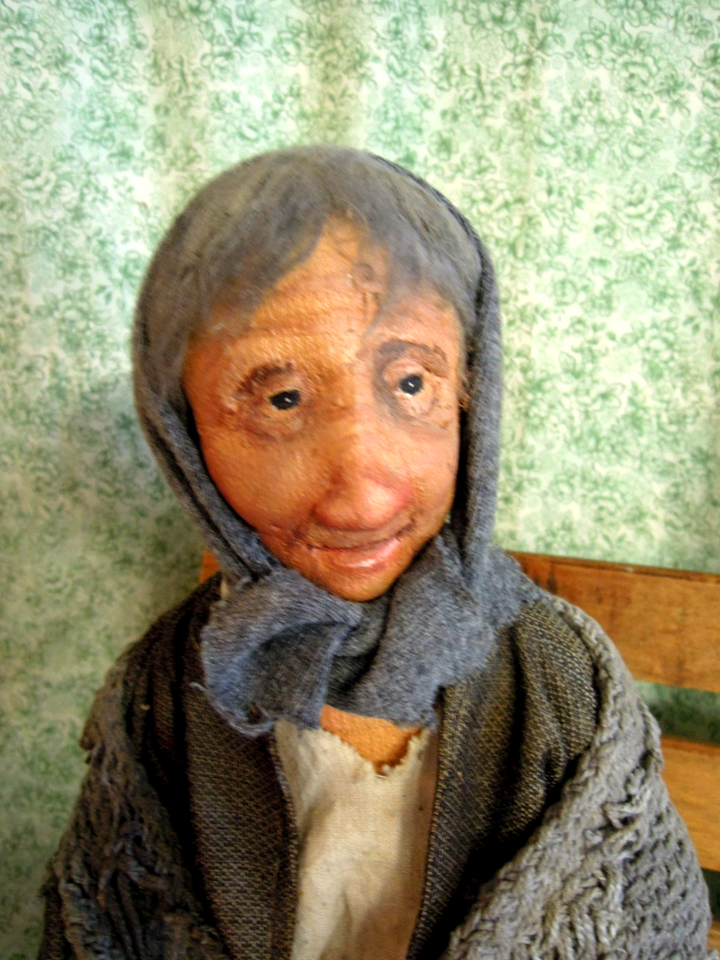 Den-744 Dianne DENGEL doll "PARK BENCH SITTER - LOST & ALONE" doll ...