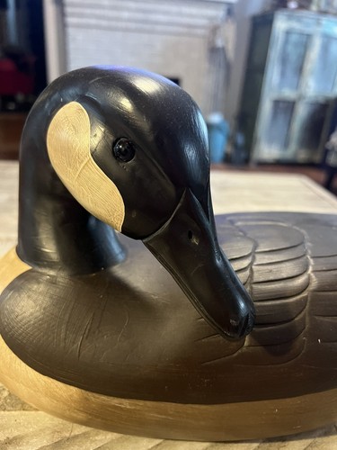 RARE 1980-85 Wood Big Sky Carver’s Goose Duck Decoy R. Jong Boyds ...