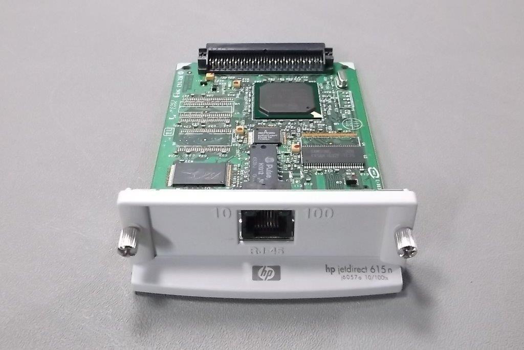 HP JETDIRECT 615N 10/100TX ETHERNET PRINT SERVER CARD J6057A 30 DAY ...