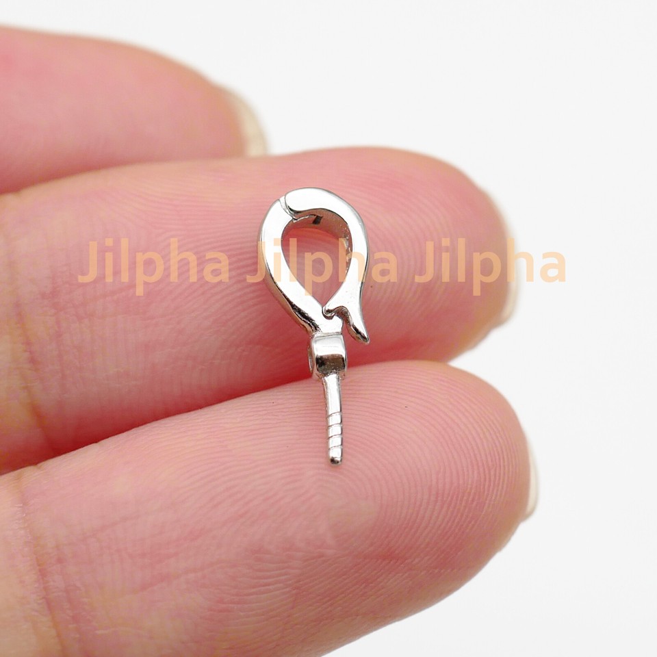 Pearl Pendant Connector Bail Clasp Sterling Silver 925 Enhancer with ...