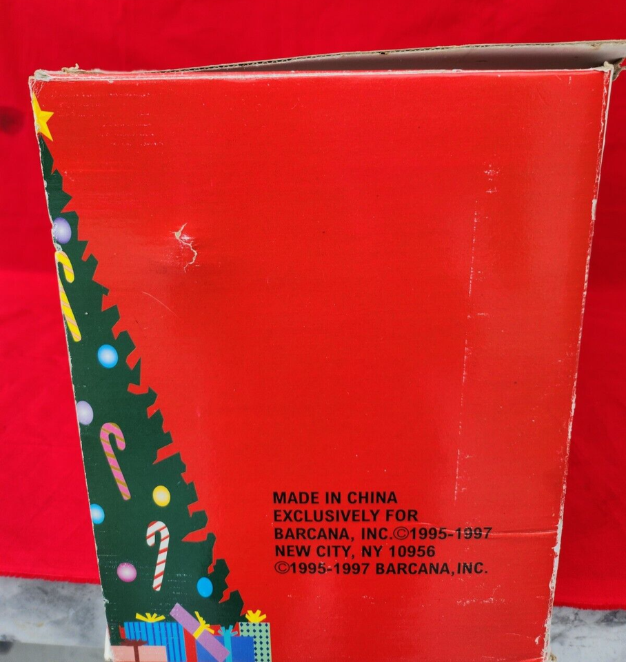 1990s BARCANA Santa Horizontal, Fiberglass, In/Outdoor Christmas ...