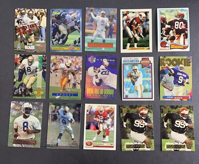 HUGE 175 CARD NFL VINTAGE-MODERN ROOKIE LOT! LOADED WITH HOF’ERS AND ...