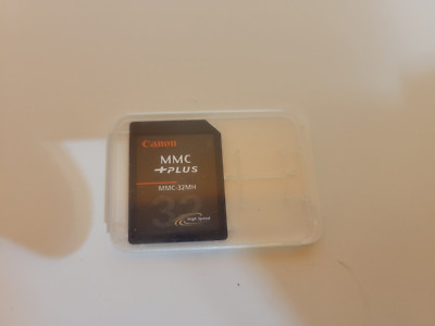 Canon 32MB MEGABYTE MMC MultiMediaCard Plus MMC-32MH Camera Memory Card ...