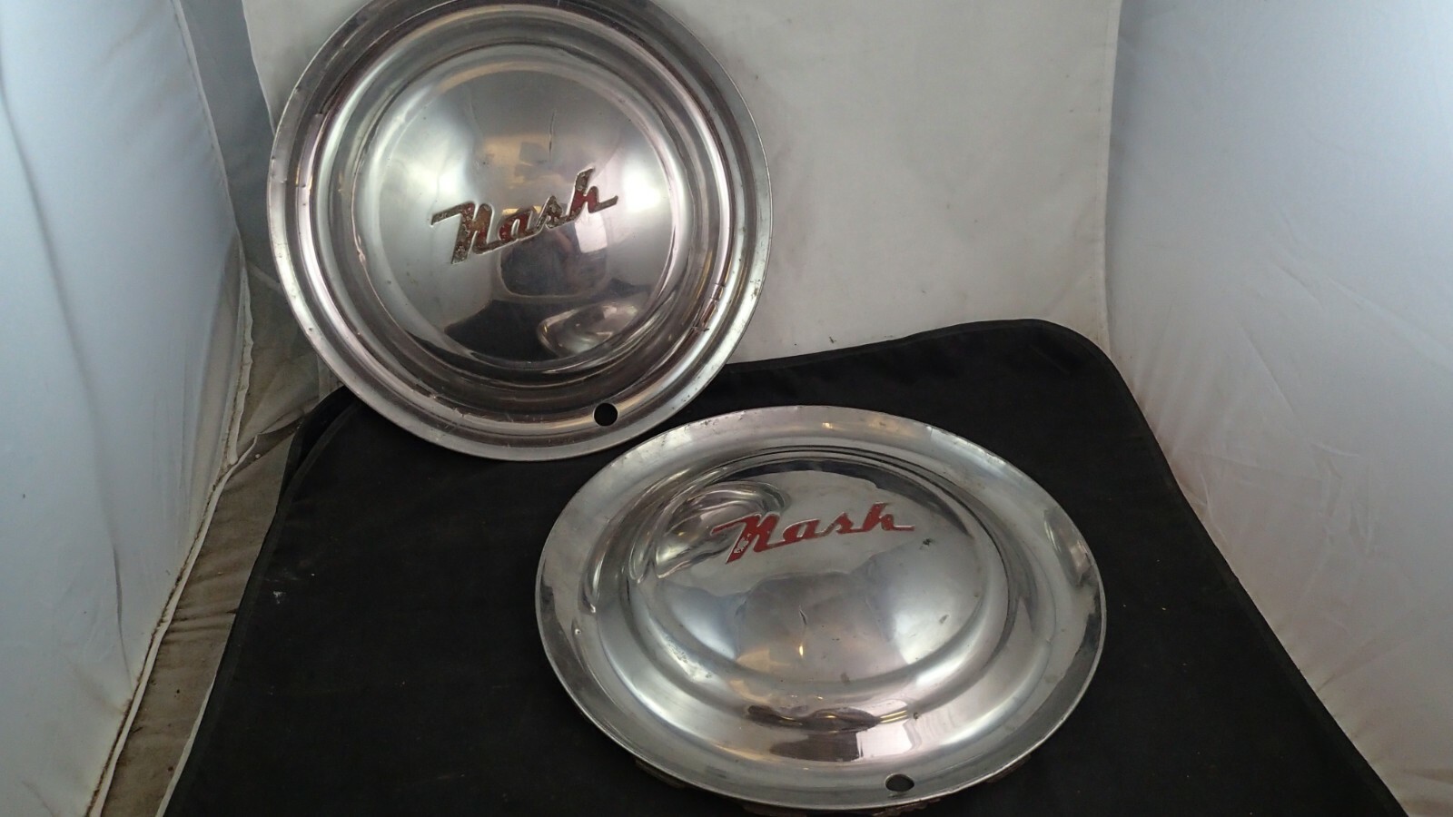 1950s Vintage NASH Wheel Cover Hub caps Pair of 2 with Ridge | eBay
