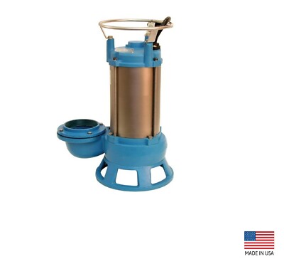 SEWAGE SHREDDER PUMP - Submersible - 4" - 3 Hp - 460V - 3 Phase ...