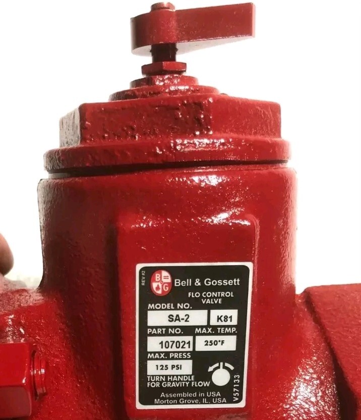 Bell & Gossett 107021 Strt- Angle, 2" Flo-control Valve, 2 Inch Flow ...