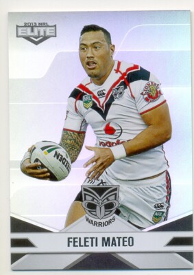 2013 NRL Elite Silver Parallel card P132 Feleti Mateo - New Zealand ...
