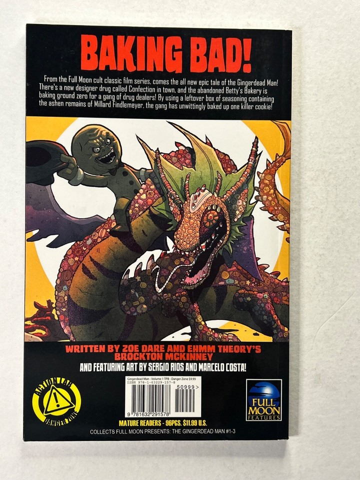 The Gingerbread Man Horror Comic Graphic Novel Full Moon Productions | eBay