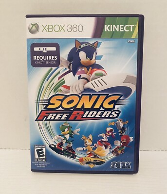 Sonic Free Riders (Microsoft Xbox 360 Kinect, 2010 Sega) With Manual ...