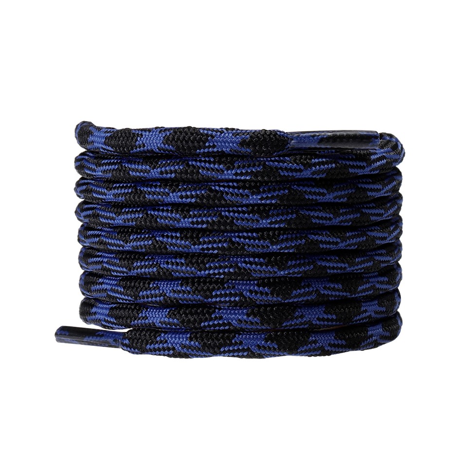 1 Pair Round Wave Shape Non Slip Heavy Duty Hiking Work Boot Shoe Laces ...