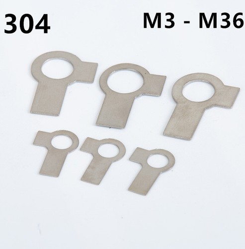 304 Stainless Steel Tab Washers With Long Tab and Wing M3 M4 M5 M6 M8 ...