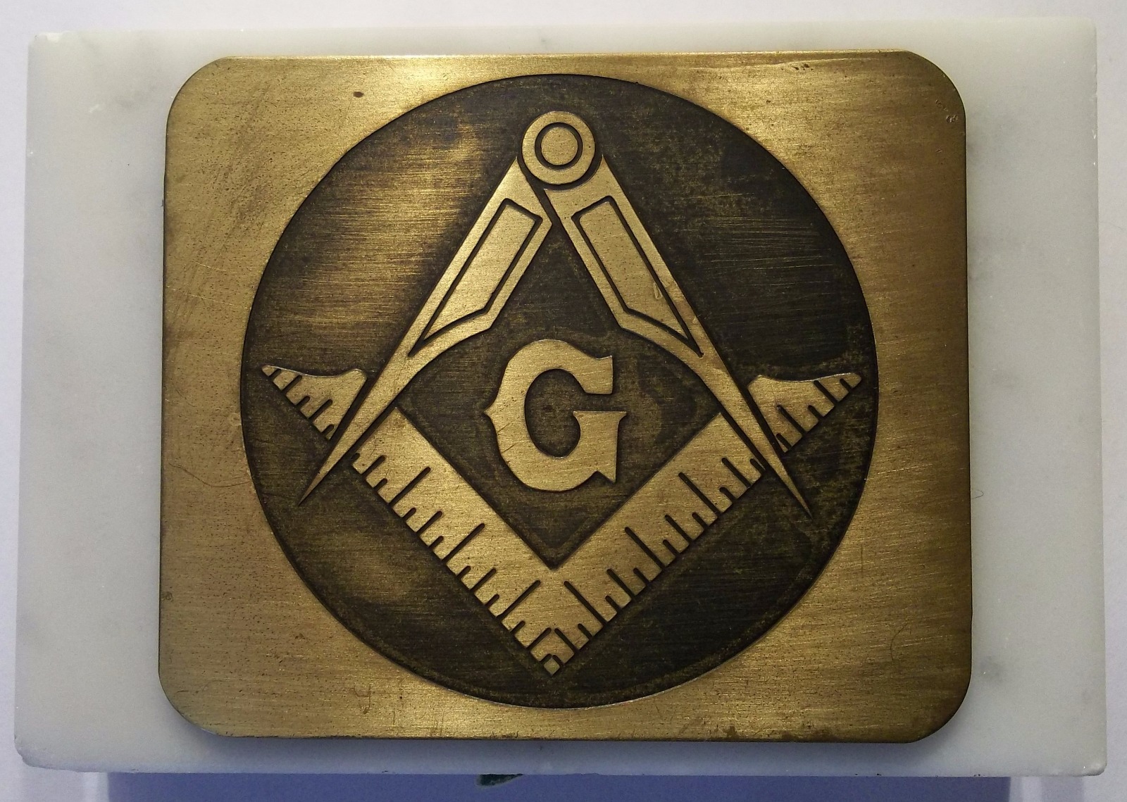 Mason Masonic Paperweight Paper Weight Marble Base | eBay