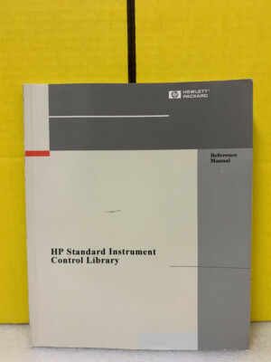 HP Standard Instrument Control Library Reference Manual | eBay