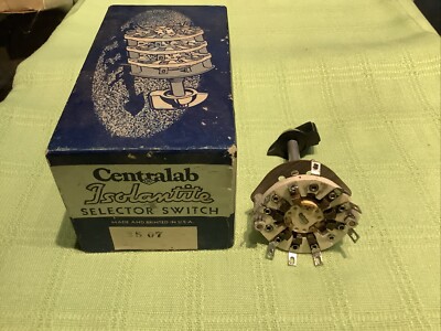 Centralab 2507 Circular Selector Isolated Switch 3 Poles 3 Position | eBay