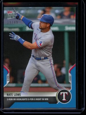 2021 Topps Now #699 Nate Lowe Blue Parallel Card #d /49 | eBay