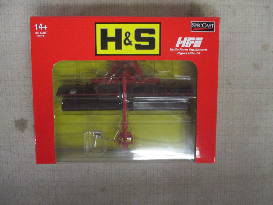 New 2023 SpecCast H&S Twin-Flex Hay Merger Toy "Helle Farm" 1/64 Scale ...