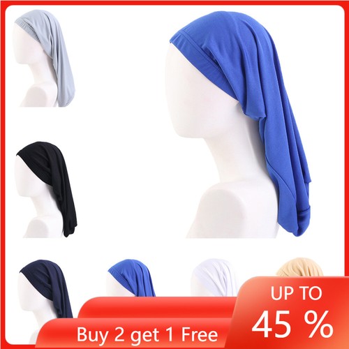 Women Sleeping Cap Hats Turban Night Care Long Hair Sock Cap Baggy ...