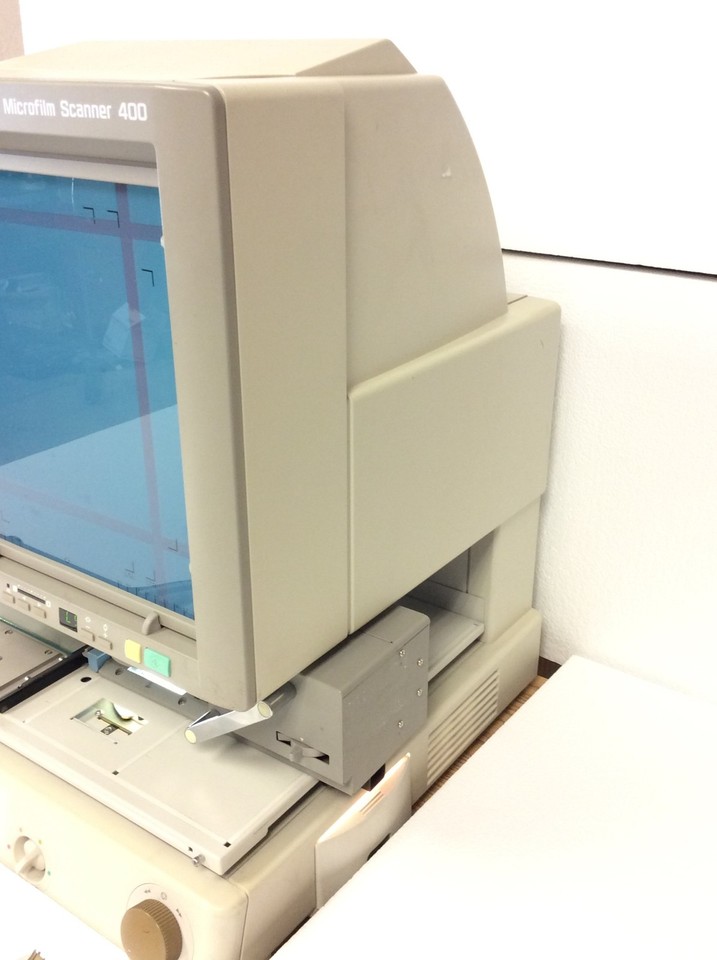 Canon M31019 Microfilm Scanner 400 With Roll/Fiche Carrier 200, Lamp ...
