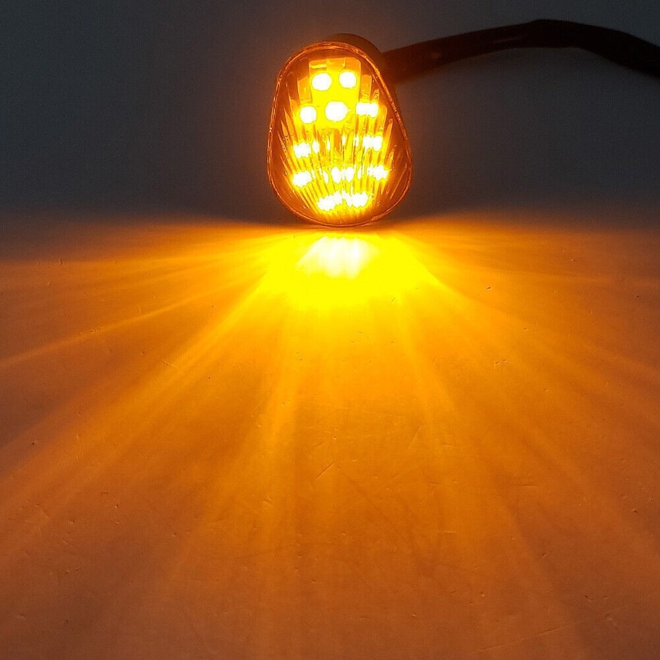 Smoke Flush Mount Amber Turn Signals Lights For Yamaha YZF R1/R6/R6S ...