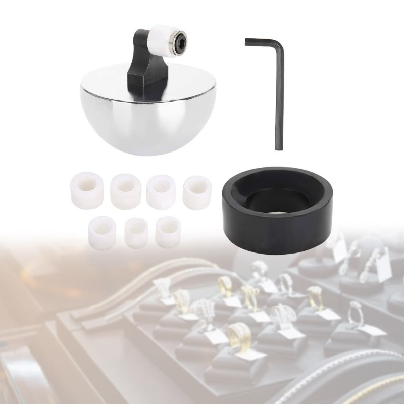 Ring Setter Clamp with 7 Dies Locator Fixture Channel Diamond Setting ...