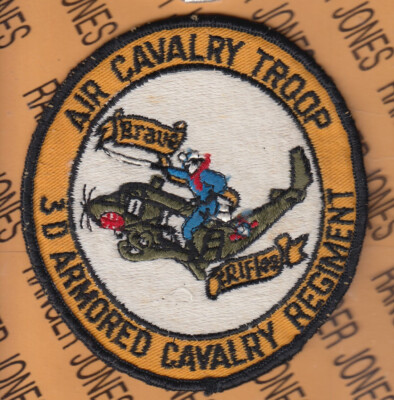 US Army Air Cav Troop 3rd ACR Armored Cavalry Regt ~4" patch m/e | eBay
