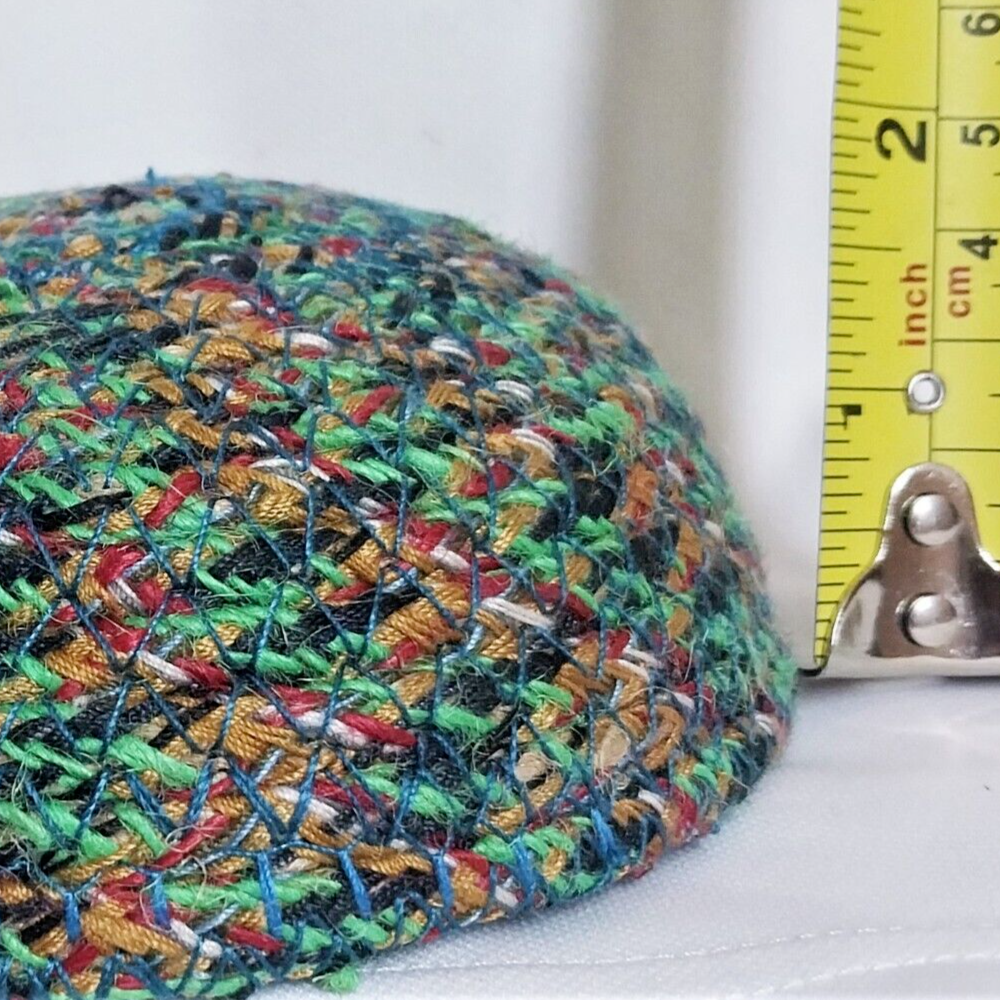 Vintage Boho Colorful Fabric Coned Small Bowl Storage Basket Trinket ...