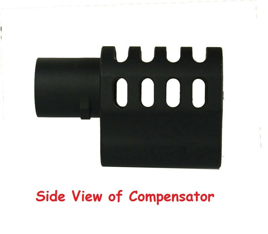 1911 .45 ACP Muzzle Brake Compensator+Free Spring Plug, A Style Black ...