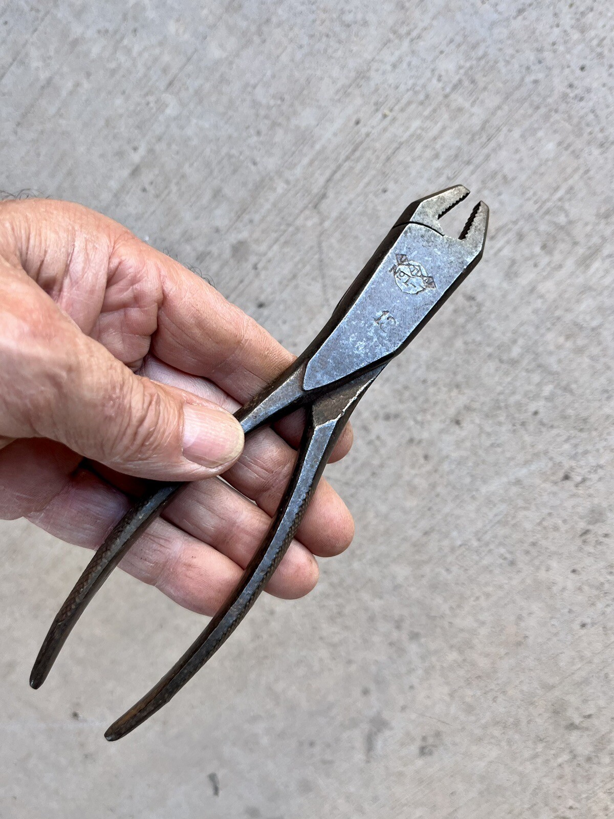 Antique Utica No. 1-7 Triple Diamond Logo Battery Pliers 7-5/16" VGC | eBay