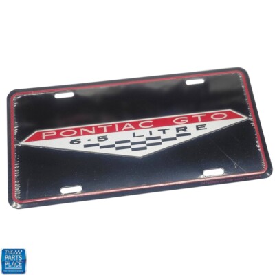 1964-79 Pontiac GTO LeMans Accessory License Plate 6.5 Litre - New | eBay