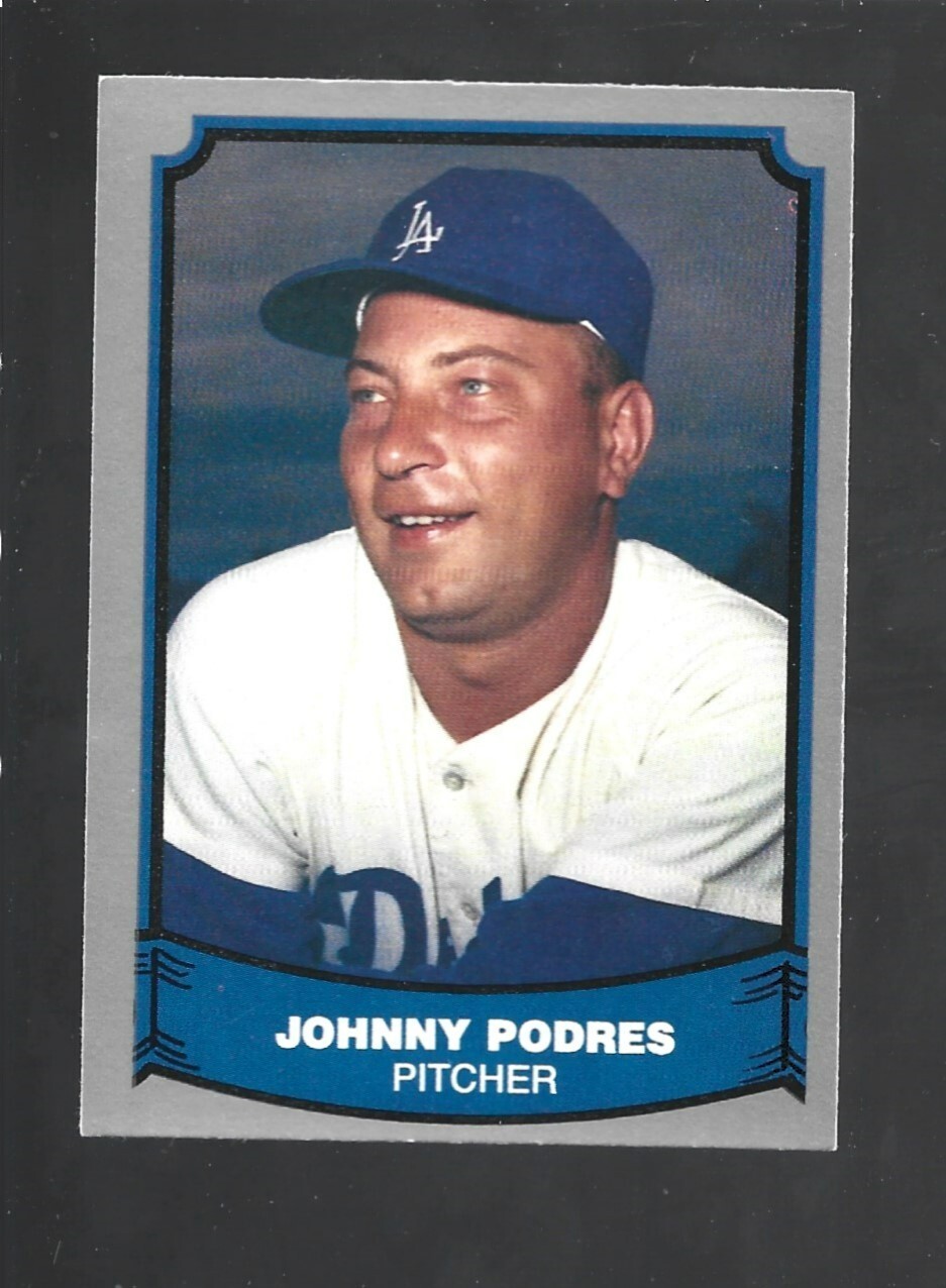 1988 Pacific Baseball Legends #105 Johnny Podres card, Los Angeles ...