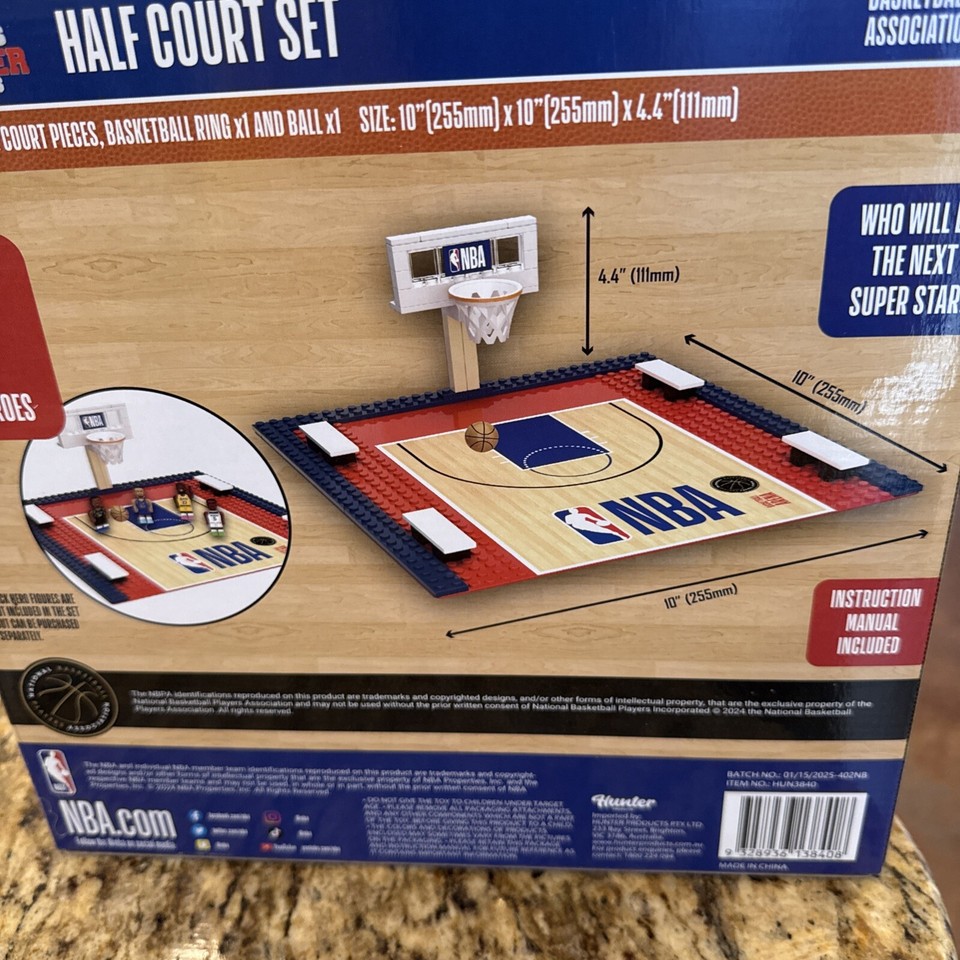 NBA Brick Heroes Players Series Half Court Set Building Blocks ...