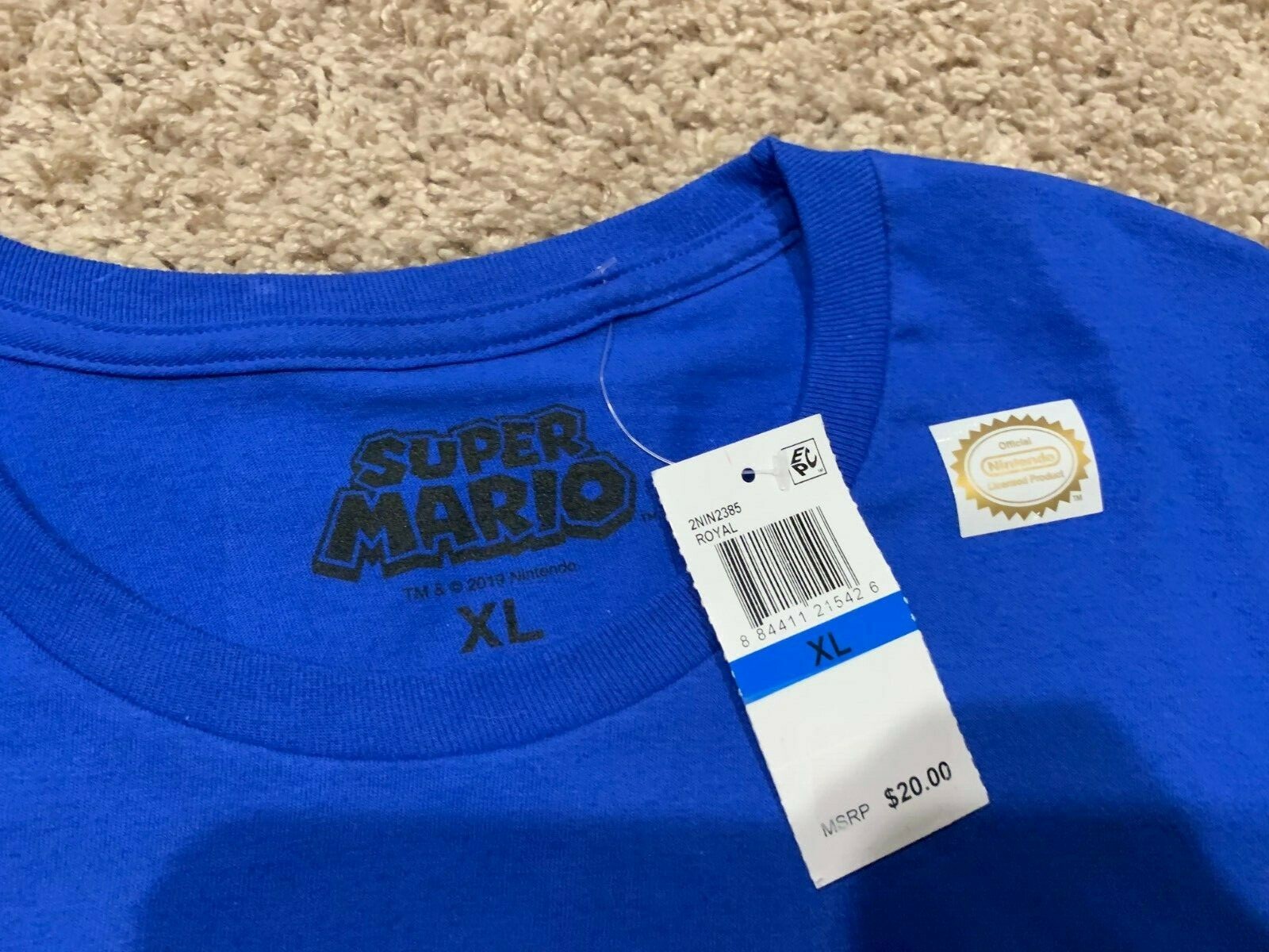 Super Mario Golden Box Graphic T-Shirt Men's Sizes NWT mac U10 | eBay