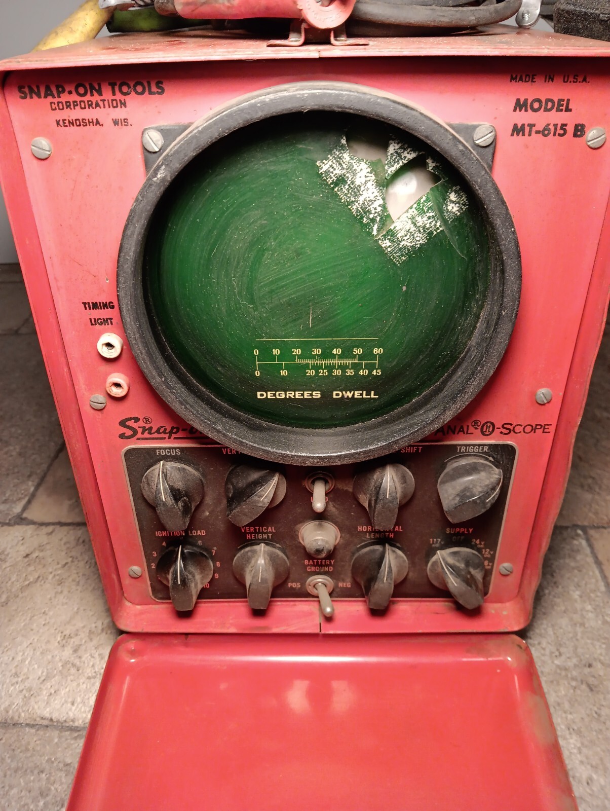 Vintage Snap-on Anal O Scope Mt-615b Good Original Oscilloscope for ...