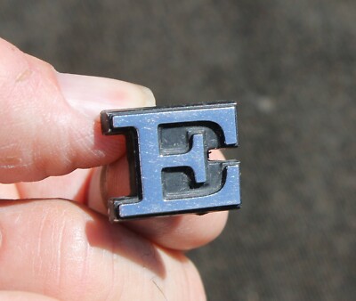 OEM VINTAGE 1970s MERCURY HOOD LETTER "E" EMBLEM 1975+ | eBay