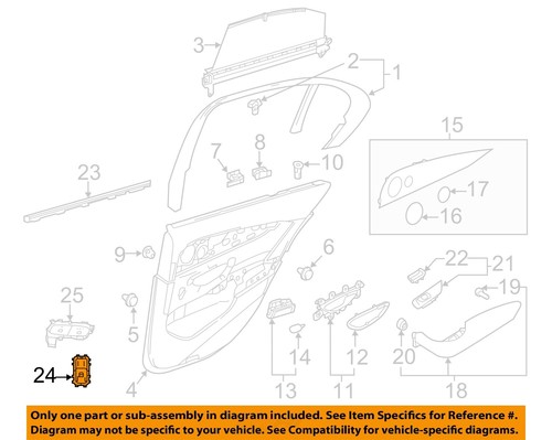 MERCEDES OEM 17-18 E400 Interior-Rear Door-Window Switch 22290503098T92 ...