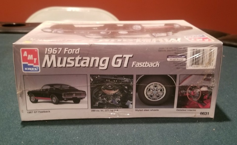 AMT 1/25 Ertl 1967 Ford Mustang GT Fastback Model New In Original ...