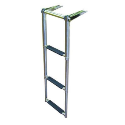 EQB4 JIF Marine 4-Step Over Platform Telescoping Boat Ladder | eBay